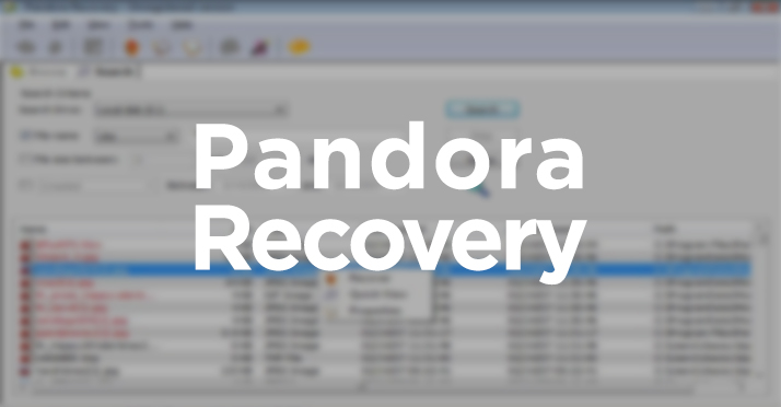 Pandora Recovery. - A Recuperar Datos