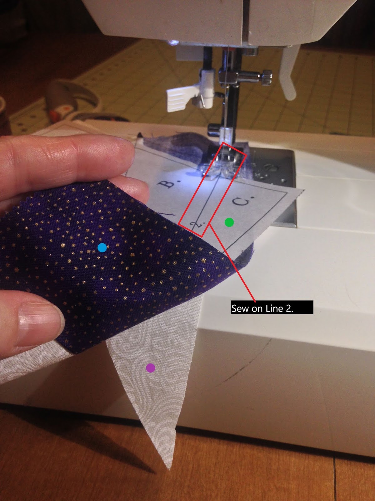 Tutorial: Paper Piecing Endless Chain Quilt Block