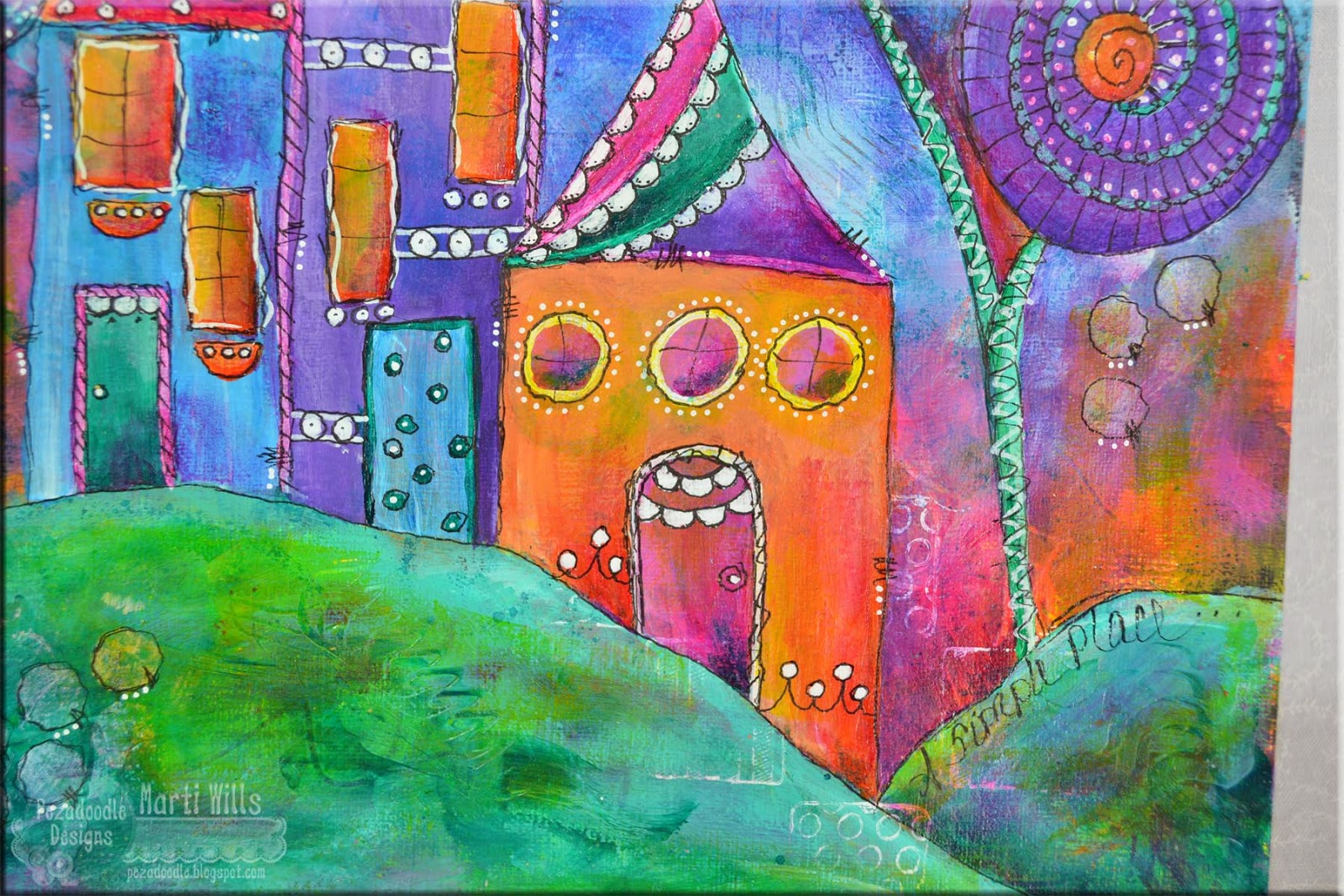 Pez-A-Doodle Designs: A simple little funky village