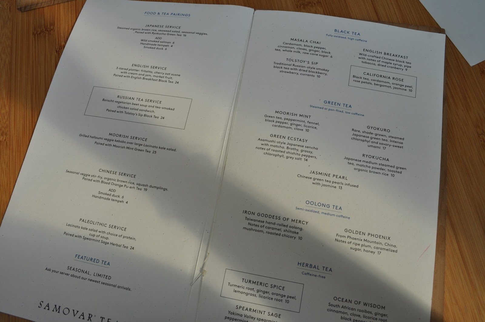 Samovar Tea Lounge - San Fran!