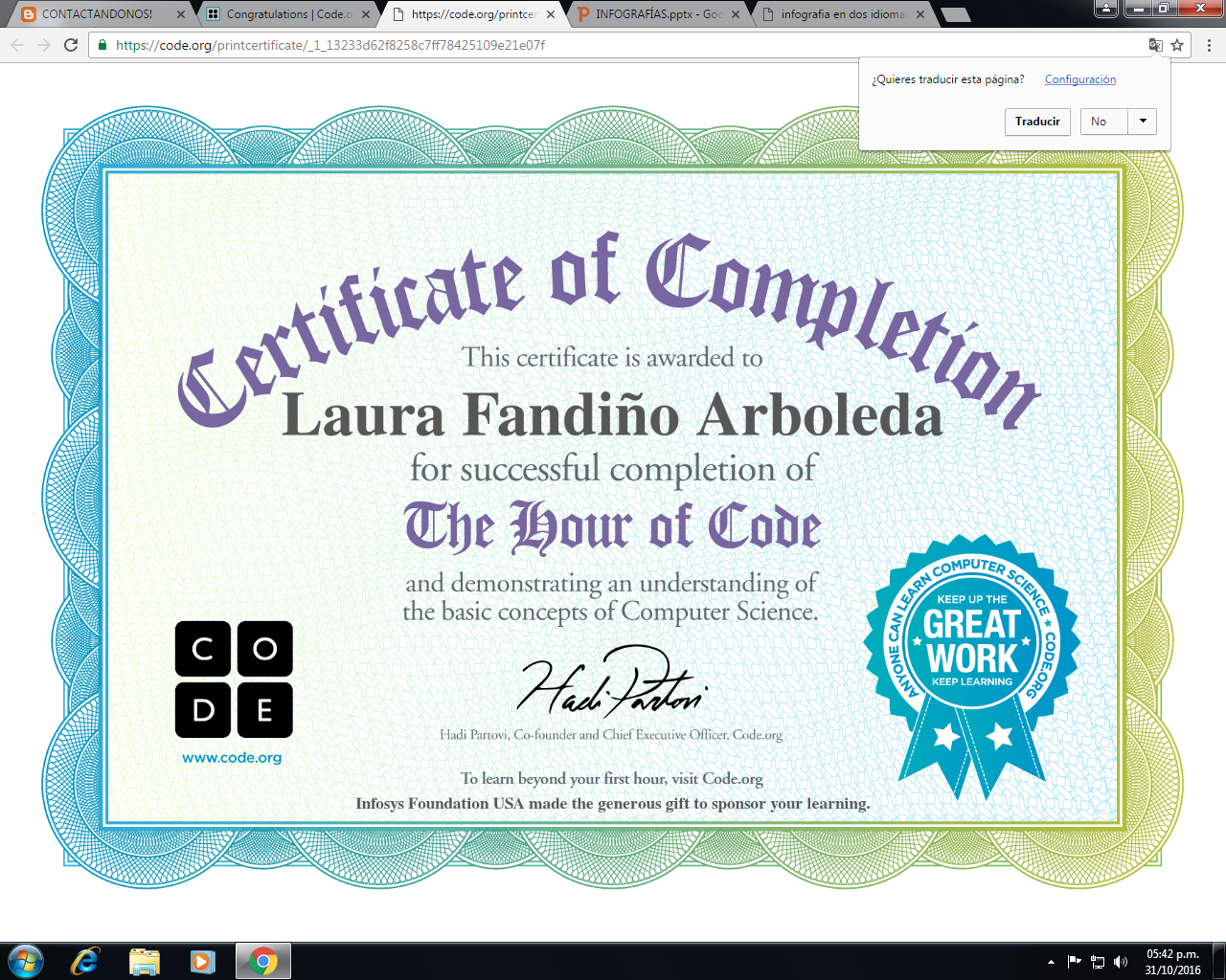 BLOG DE INFORMÁTICA : octubre 2016