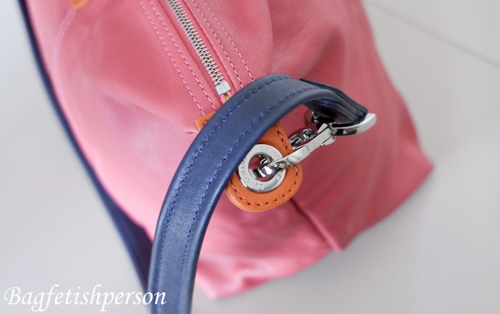 bagfetishperson: My new personalized Longchamp Le Pliage Cuir