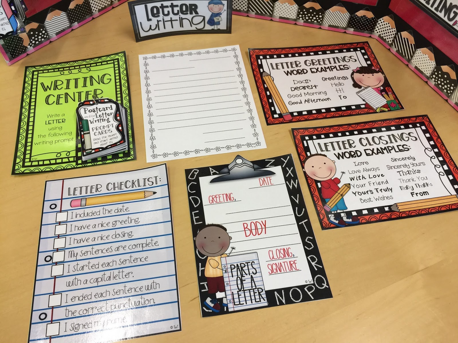Teaching With Terhune: Writing Center Board with Tons of Activities for ...