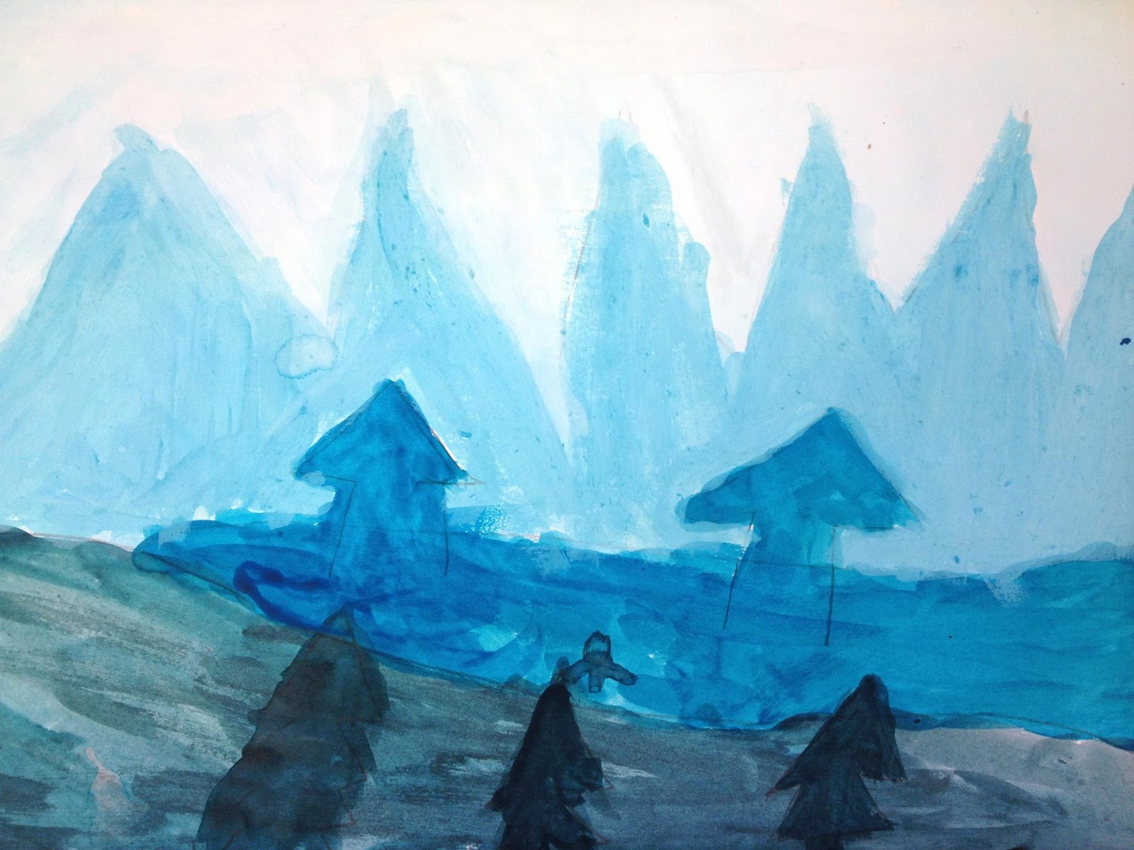 Art at Hosmer: Monochromatic Tints & Shades Landscapes