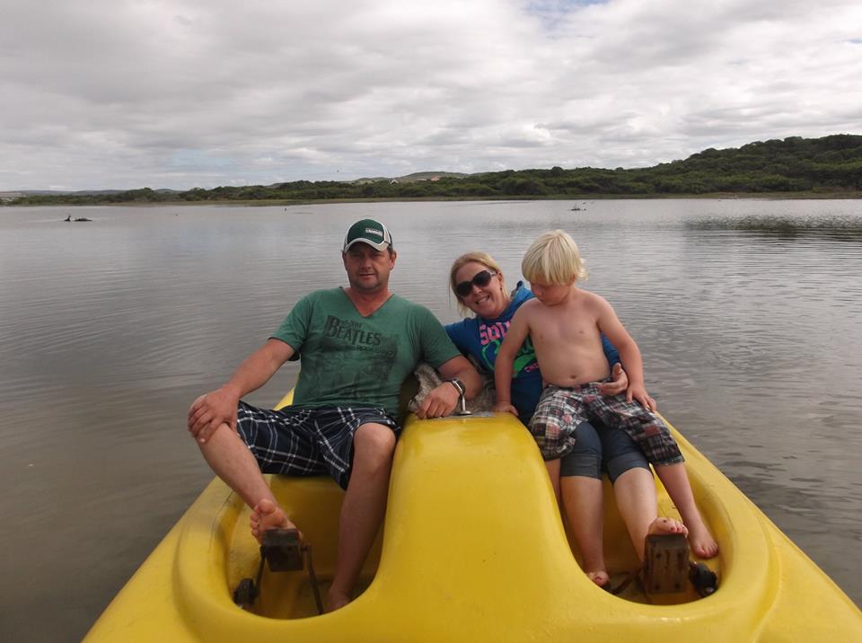 Malcolm Heyns: Arno Heyns and dad Malcolm Heyns going for a paddle ride