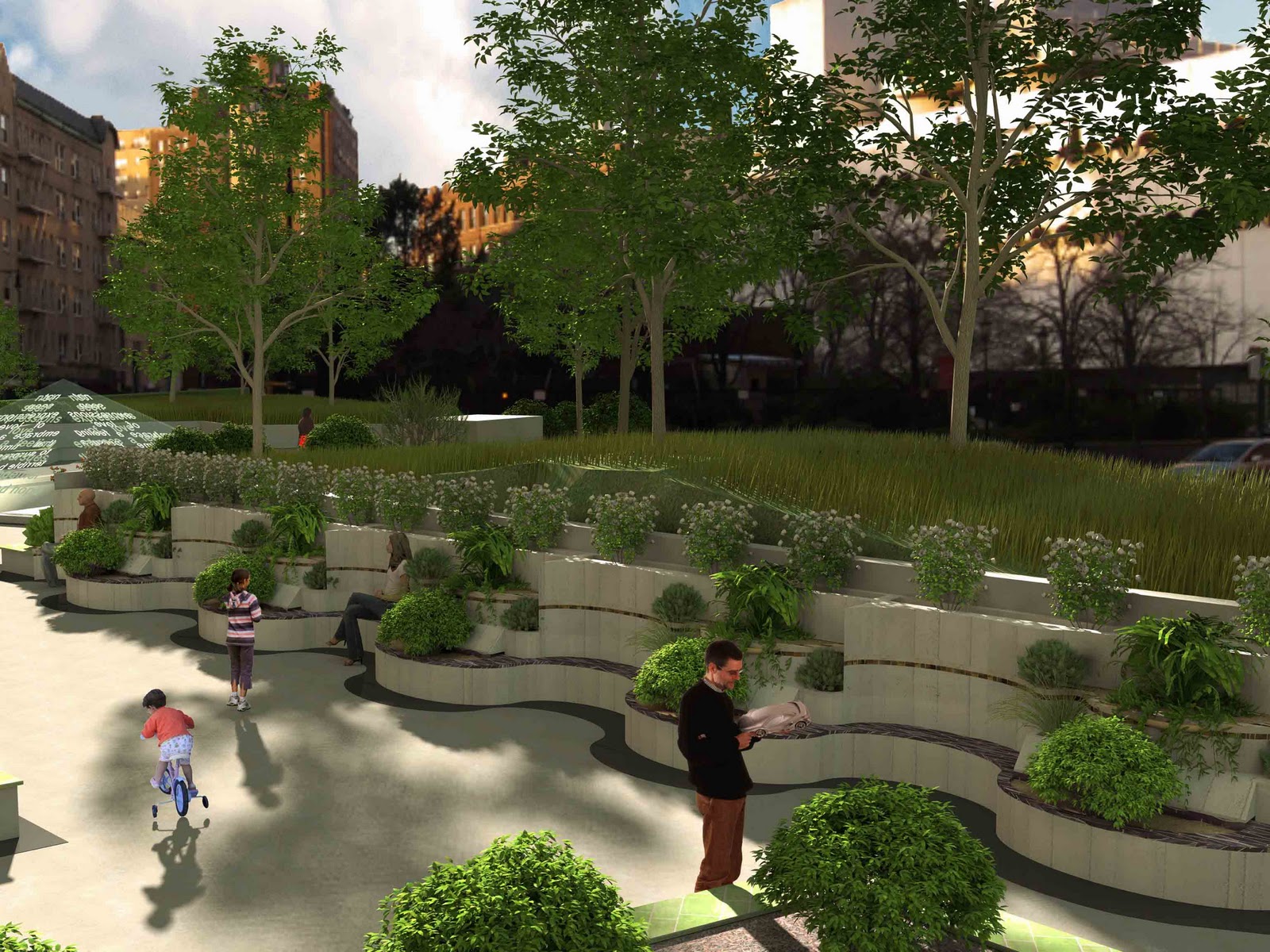 Designalexable: Pyramid Park at The Triangle, NYC