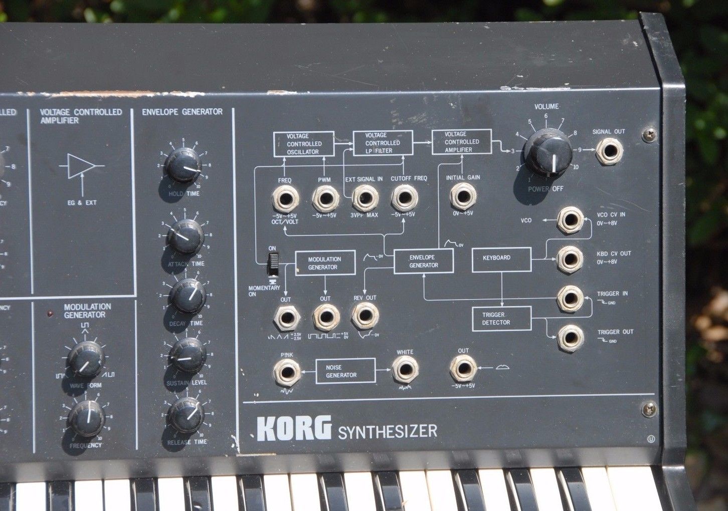 MATRIXSYNTH: Vintage Korg MS-10 Monophonic Analog Synthesizer SN 135659
