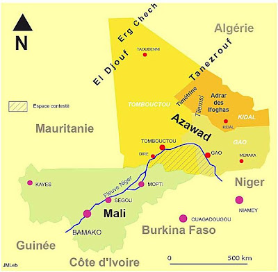 Online Maps: War is about to begin in the Sahara Region