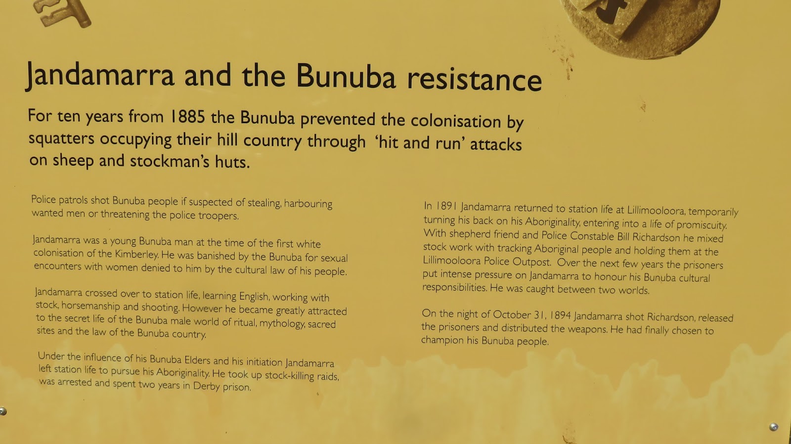 Nomadic Joe: Day 9 Jandamarra