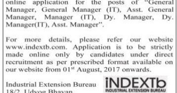 iNDEXTb Recruitment for General Manager, Dy Manager & Various Other ...