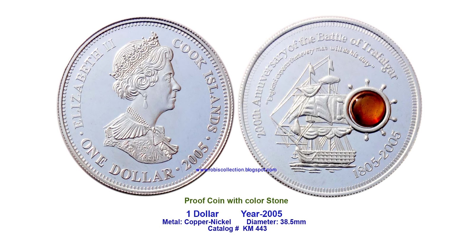 UNUSUAL & MULTICOLOR COINS: COOK ISLANDS