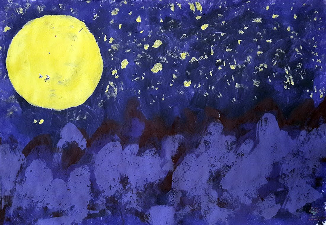 Dibujo Educativo: Armonía de colores complementarios (CE:17/18)