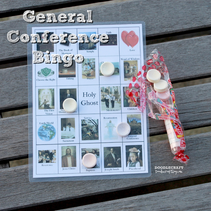 LDS General Conference Bingo Cards Free Printables