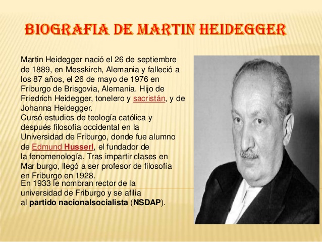 HISTORIA UNIVERSAL: Pensamiento de Heidegger