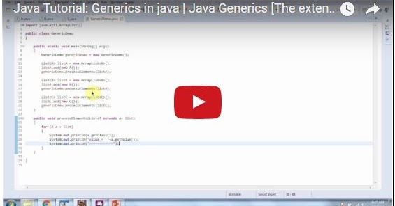 JAVA EE: Java Tutorial: Generics in java | Java Generics [The extends wildcard boundary]