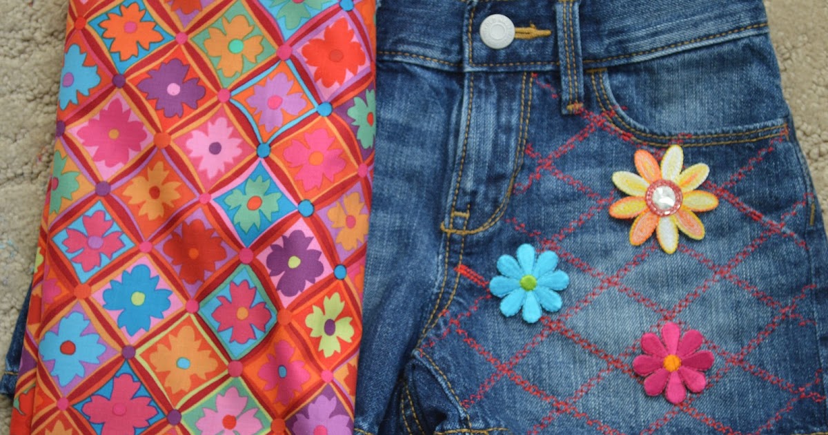 Sew Much To Give: Embellishing Jeans With Diagonal Stitching