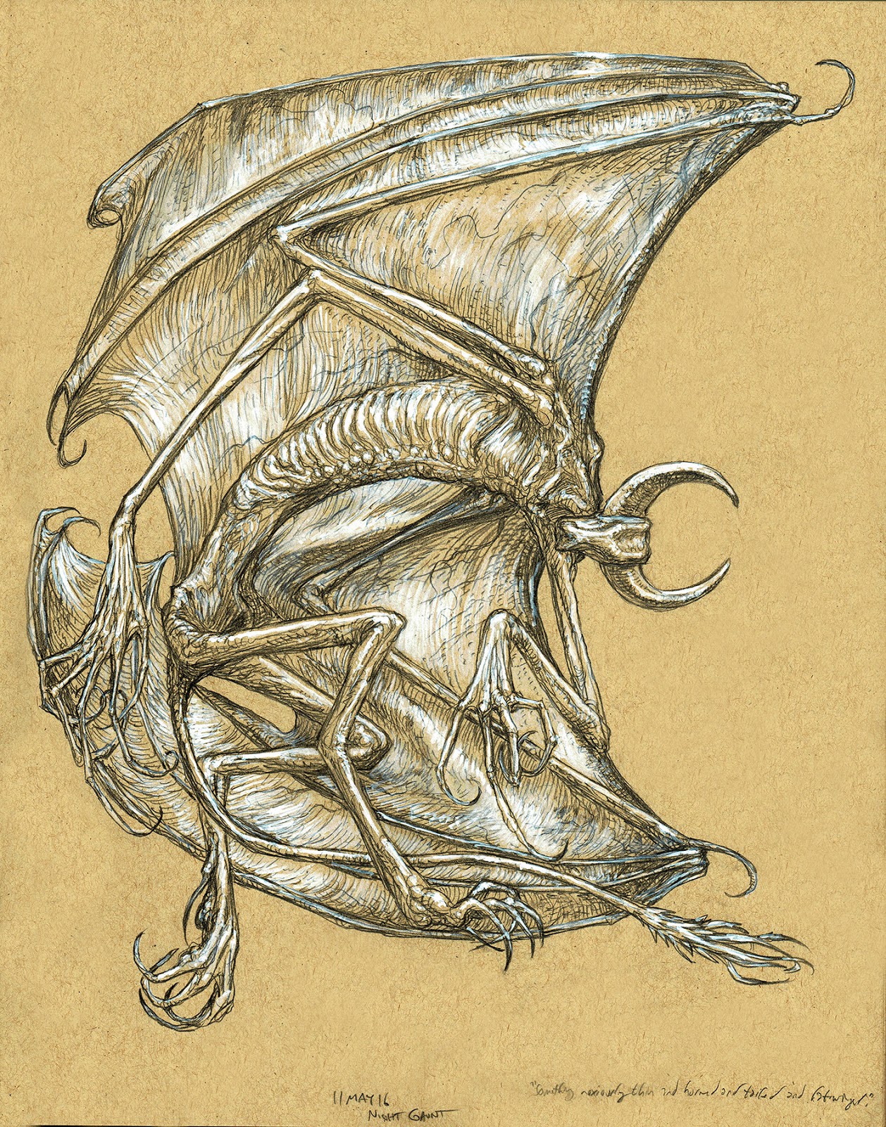 Drawing is Neat: H.P. Lovecraft's Night-gaunt: The Tickling Terror