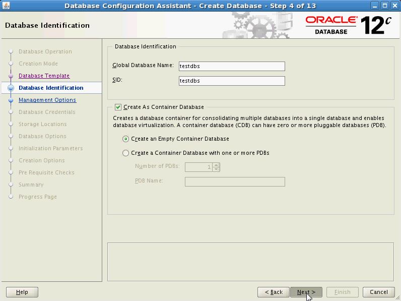 Oracle Database 12c Create Oracle Database 12c Container Database Cdb Using Dbca 3567