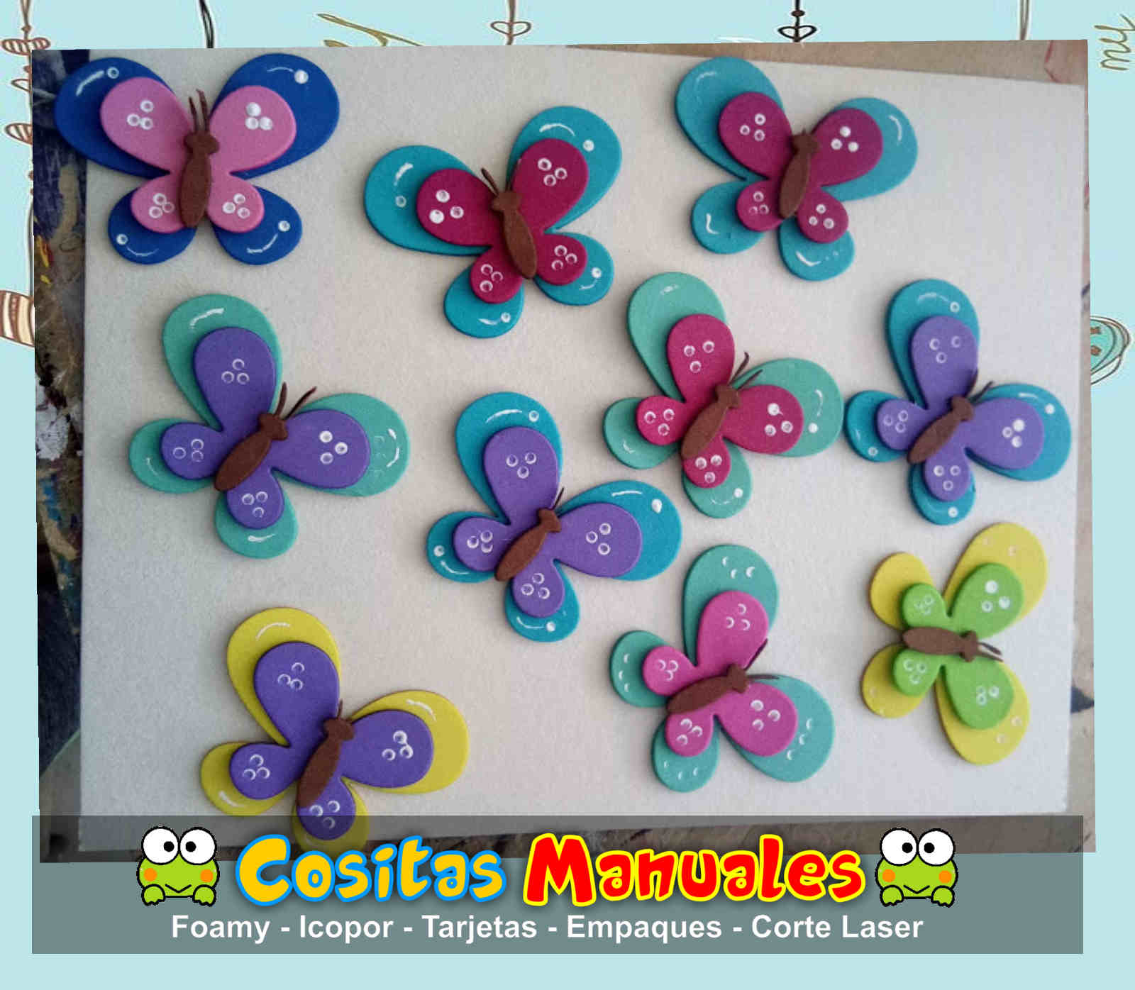 Como hacer una Mariposa en fomi - Lili Daza Diseño