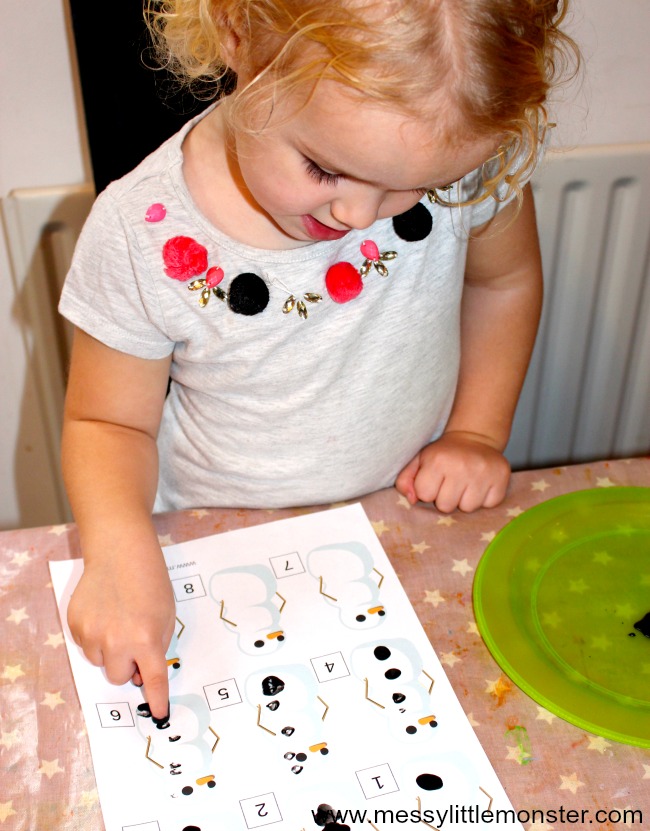 Printable Snowman Fingerprint Counting Messy Little Monster printable-snowman-fingerprint-counting-messy-little-monster