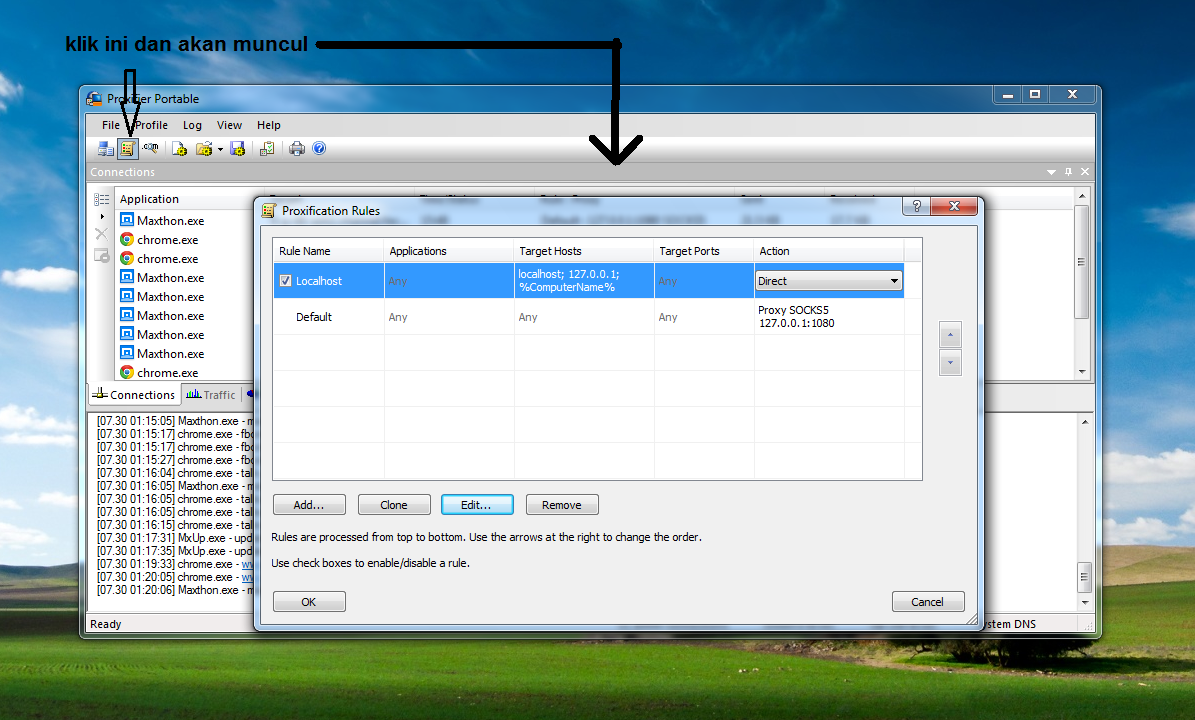 Tutorial cara setting multi ssh dalam proxifer atau chain proxy Lengkap dengan GAMBAR ...