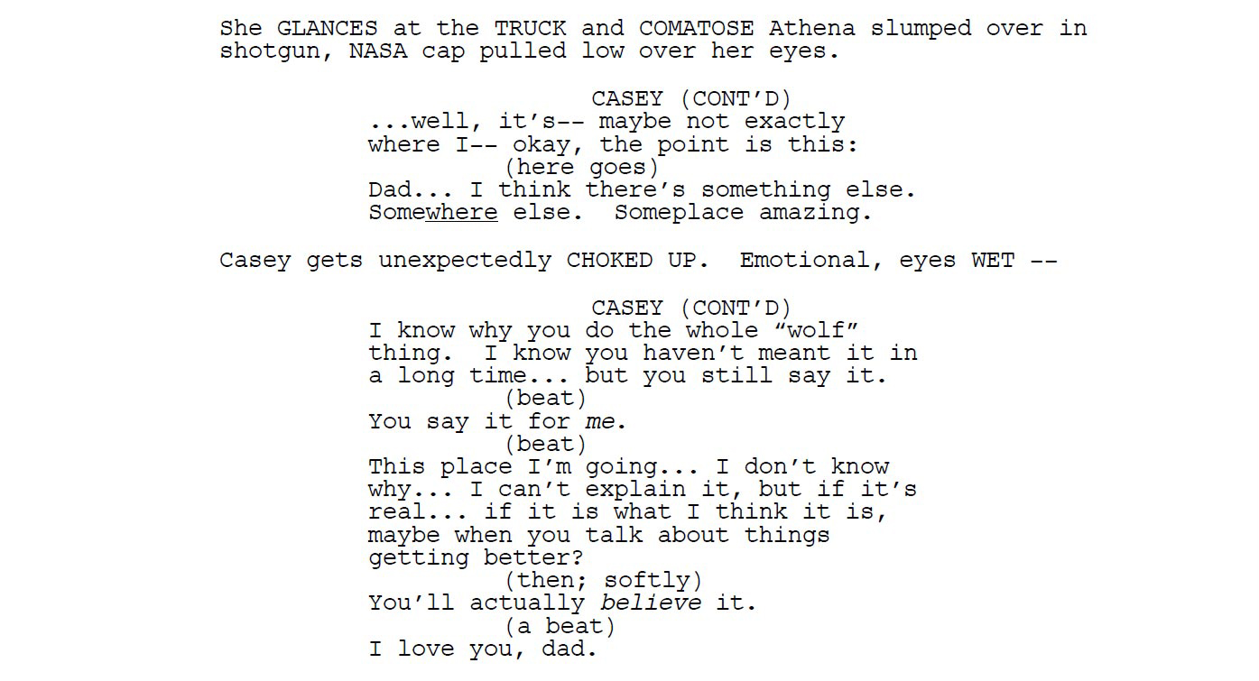 Everything We Learned from the TOMORROWLAND Screenplay ~ Tomorrowland Times