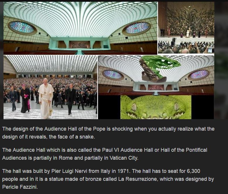 THE DARK SECRETS BEHIND THE POPE’S (GIANT REPTILIAN) AUDIENCE HALL