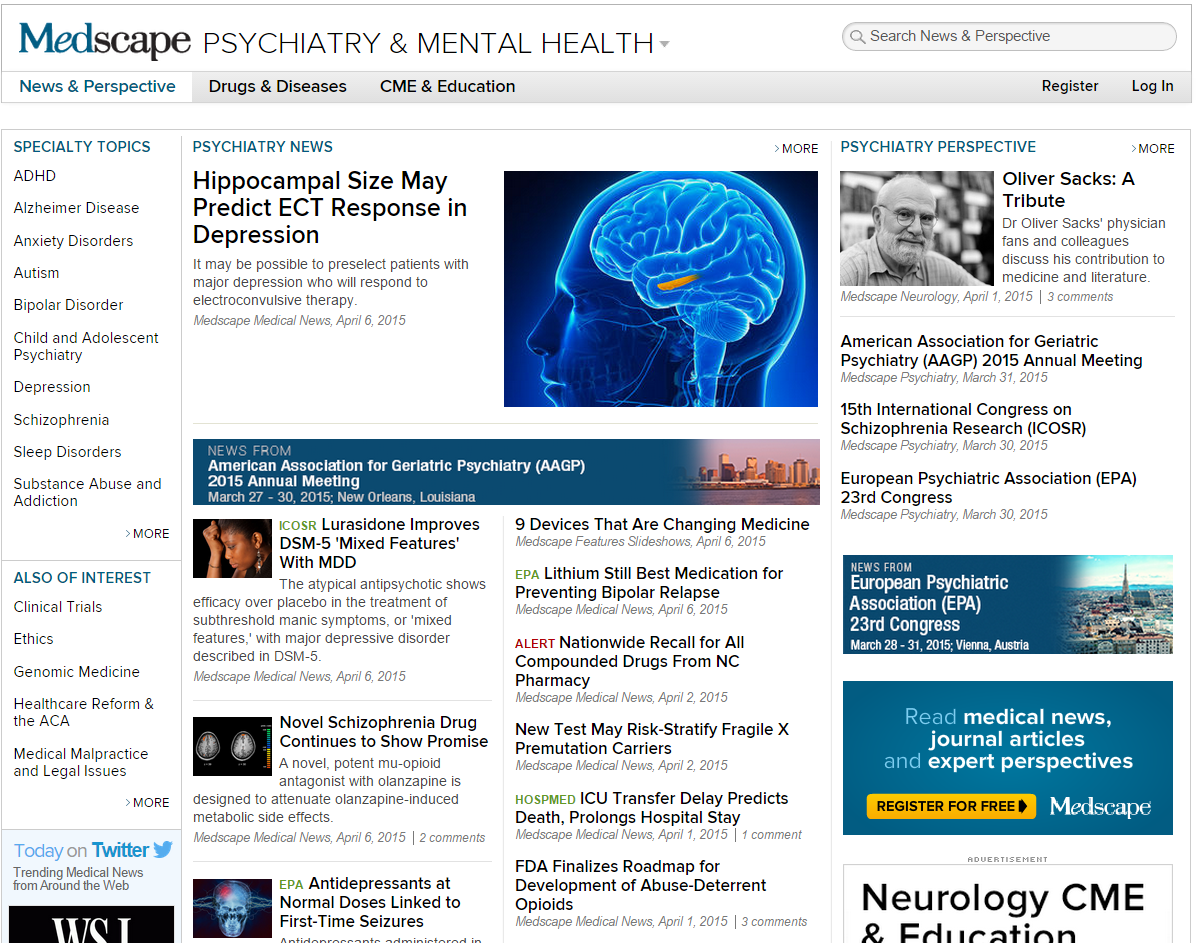 The Carlat Psychiatry Blog: Medscape Psychiatry Review, Part One: The ...