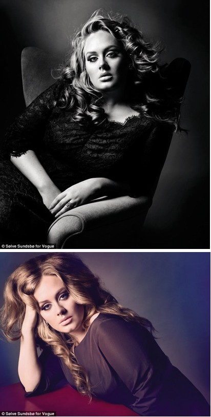 mode style: Adele Covers UK Vogue, October 2011