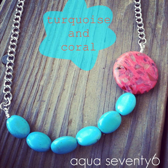 Aqua Seventy6: Turquoise and Coral