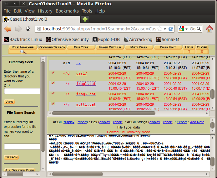 The Evil Bit Blog: Backtrack Forensics: The Sleuth Kit & Autopsy
