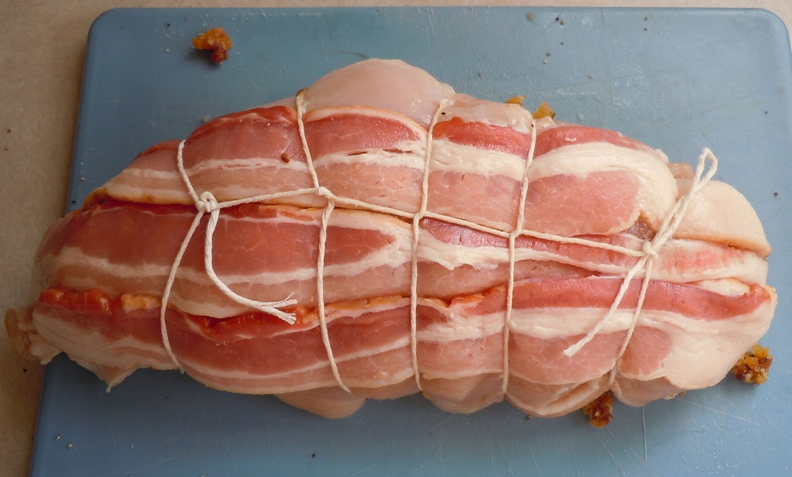 Grilled Turkey Breast with Date and Apricot Stuffing