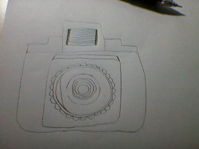 Desenhos das meninas mori: Como desenhar uma câmera fotográfica