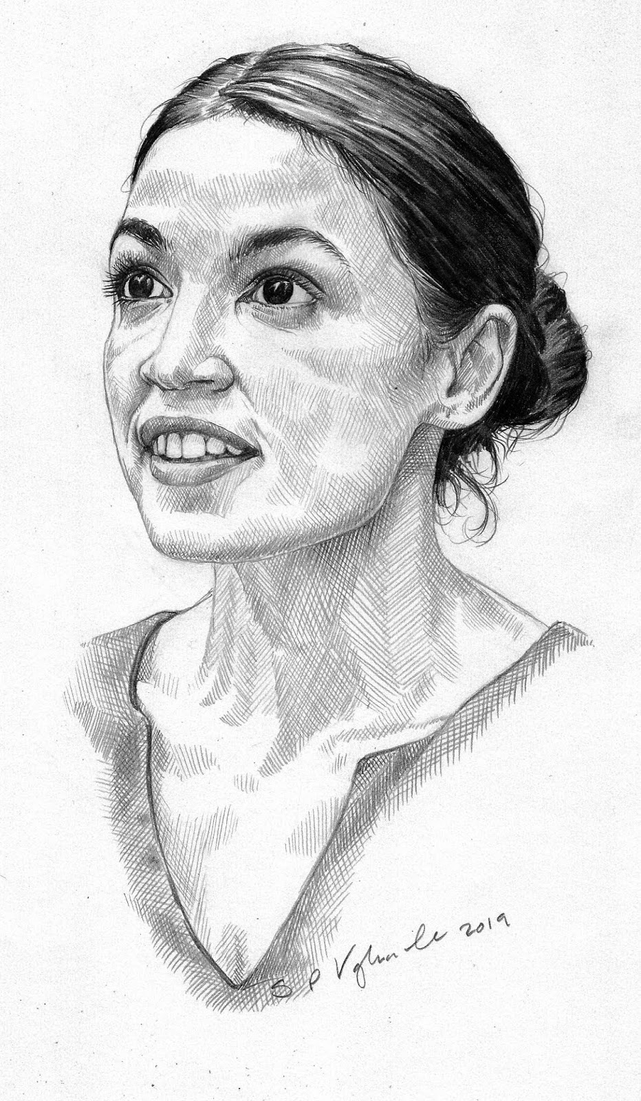 Drawing from experience...: Alexandria Ocasio Cortez