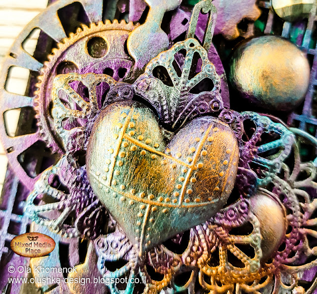 Mixed Media Place: Fantasy Rust tags by Ola Khomenok