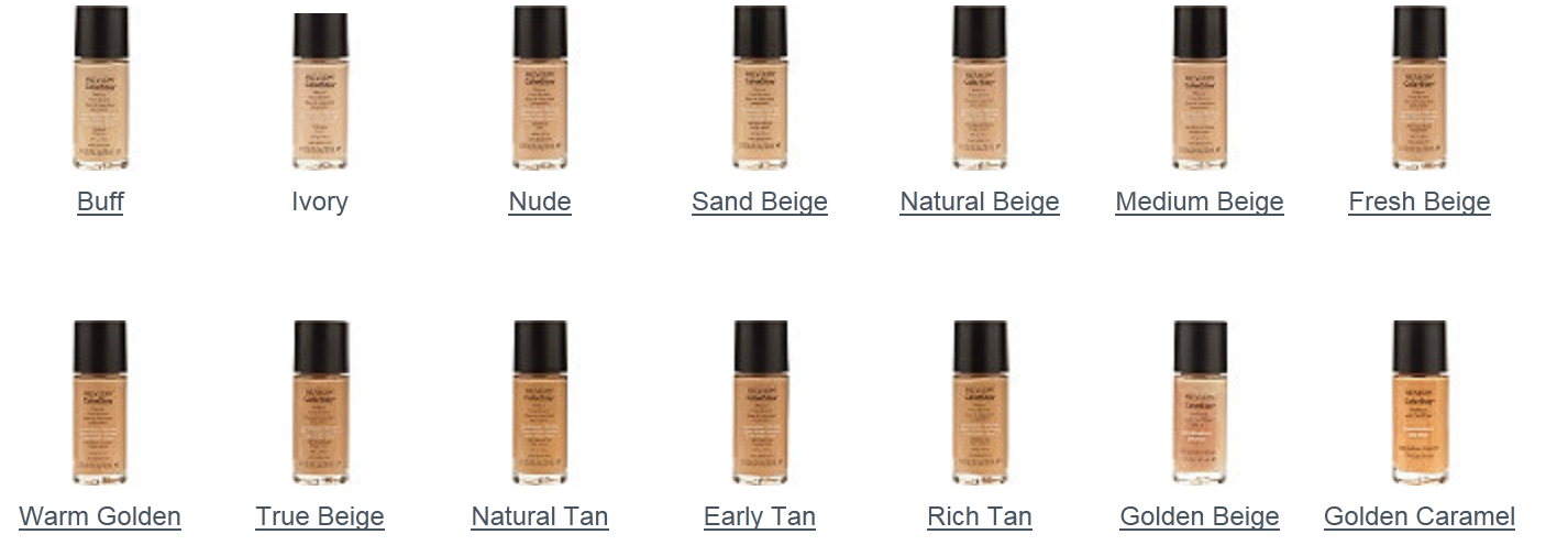 Revlon Whipped Foundation Color Chart