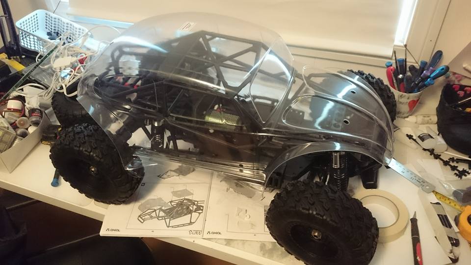 Plasticmodeling: Axial yeti xl fallout 4 edition. With fg beetle body.