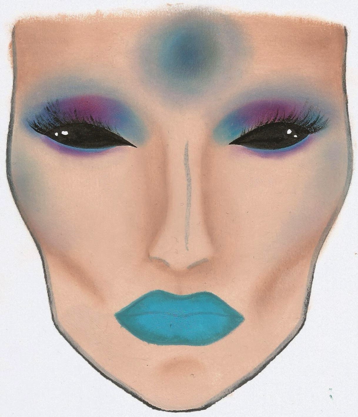 The New Elizabethans: Analogous Makeup Look