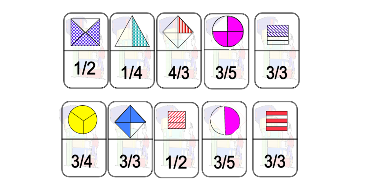 APRENDE A APRENDER: dominó de fracciones