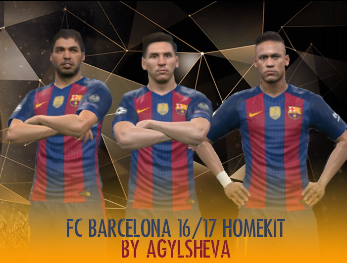 pes-modif: PES 2016 FC Barcelona 16/17 Home Kit by Agylsheva