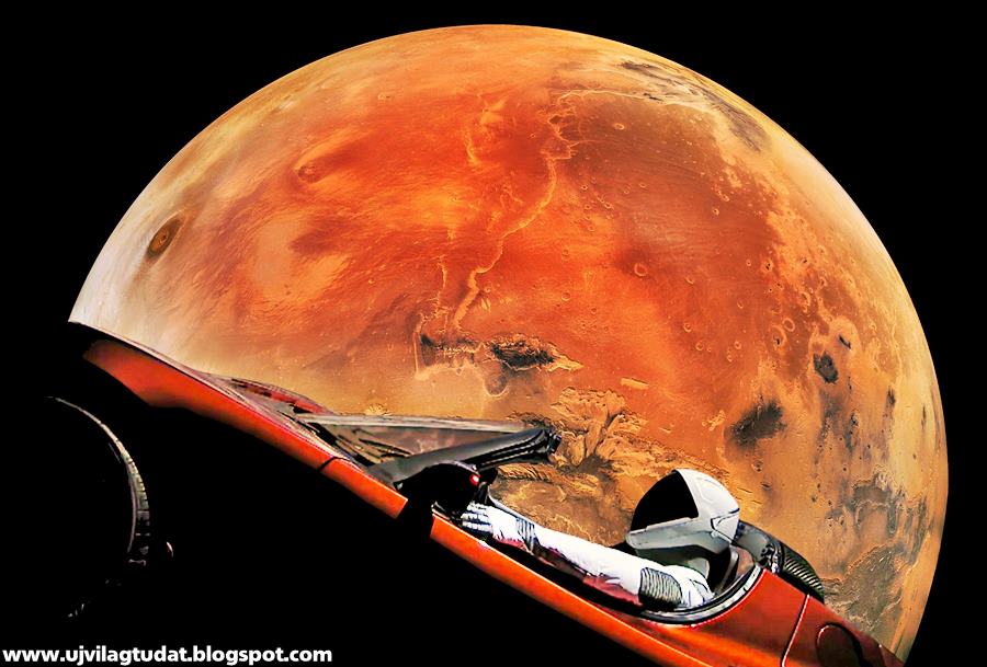 Elon Musk Tesla Roadstere már túl van a Mars pályáján | Új Világtudat ...