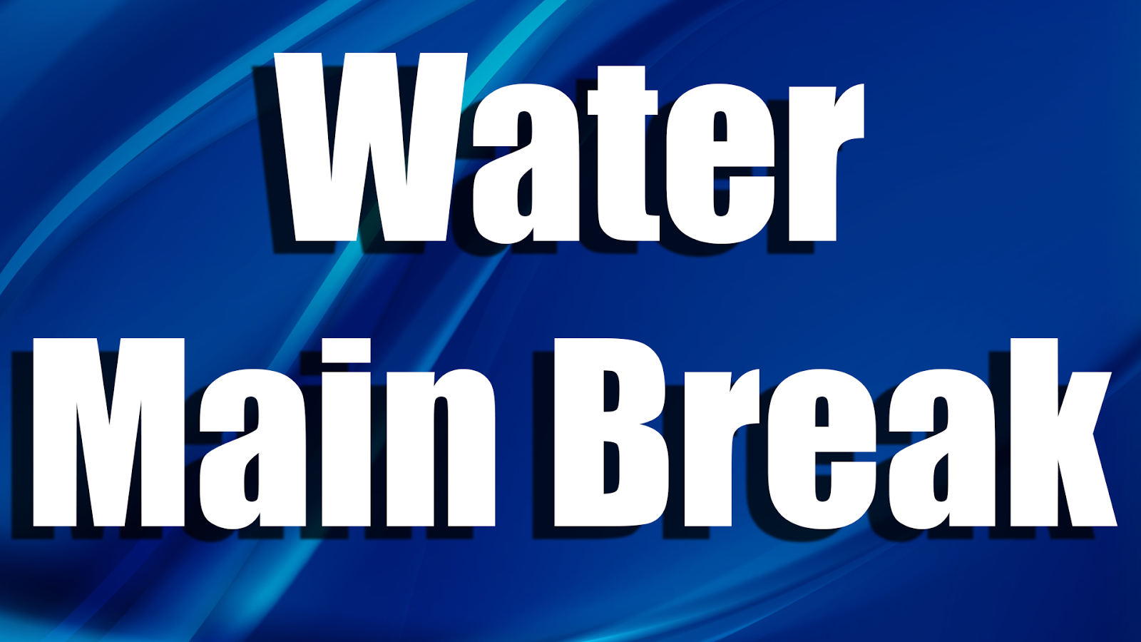 Water Main Break in Minersville