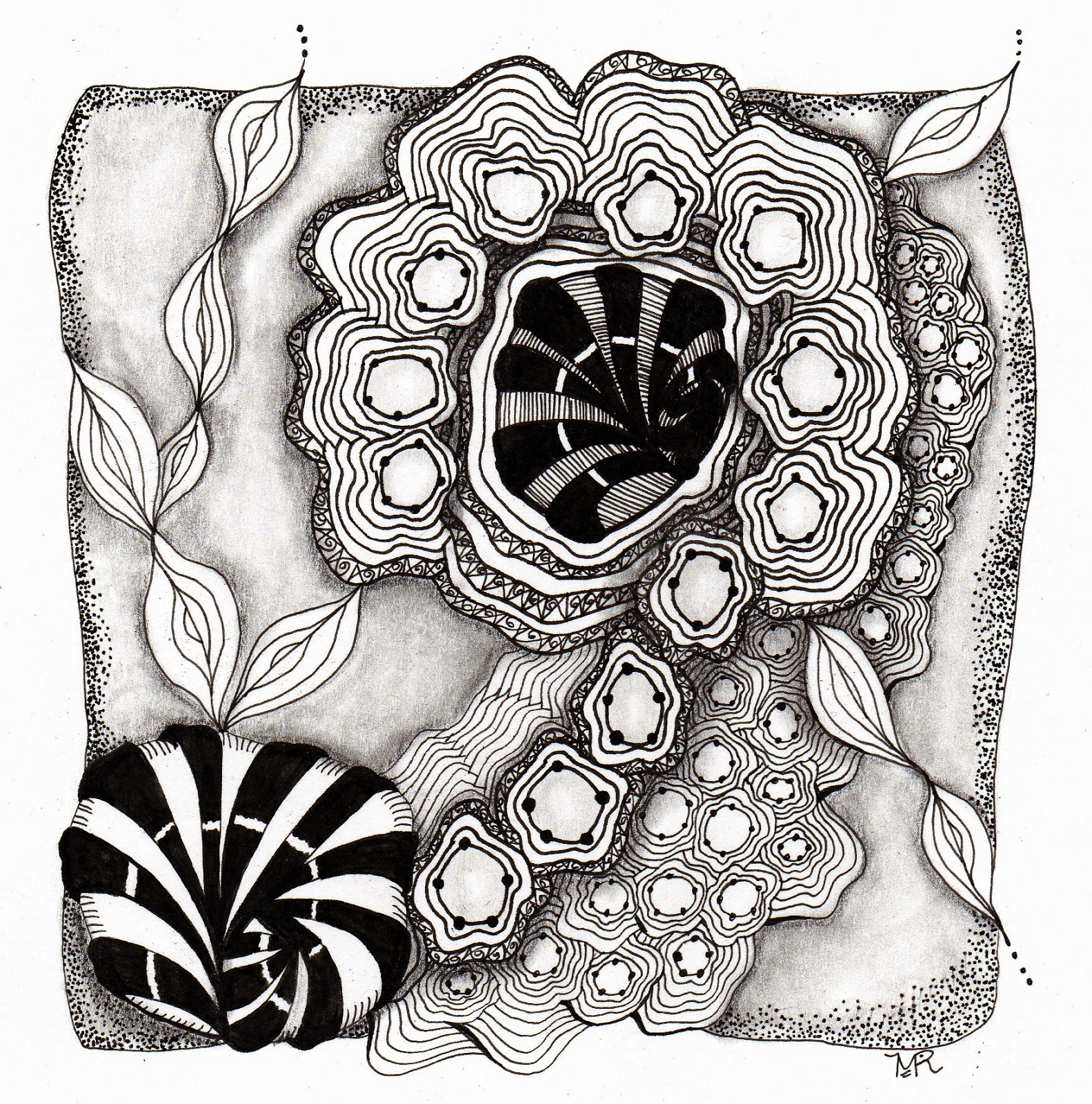 Tickled To Tangle: "It's a String Thing" #38 Tiles