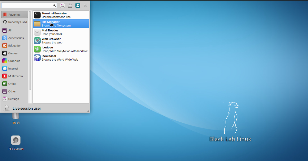 Das U-Blog by Prashanth: Review: Black Lab Linux 7.0.2 Xfce