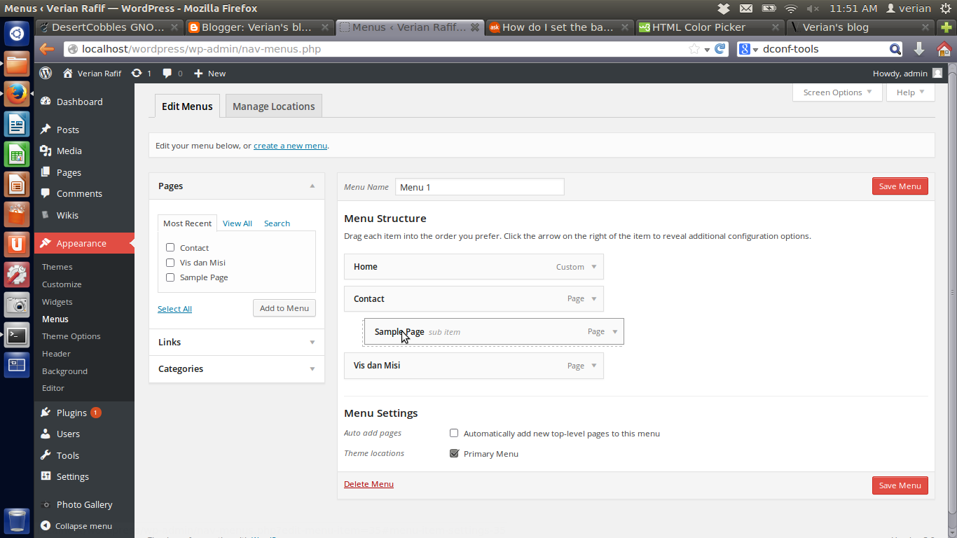 Cara Membuat Dropdown di Wordpress