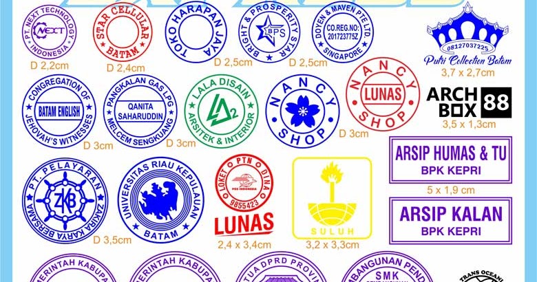 Wa: 0877-2255-2777 - 0813-6499-6234 Tempat bikin Stempel / Cap ...