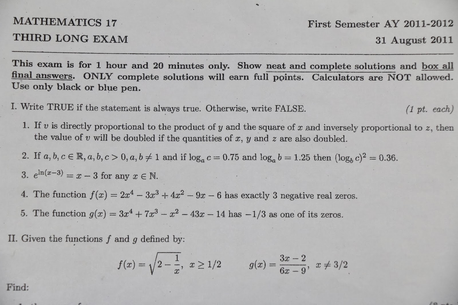 UPD Samplexes, Readings, and Materials: UPD Math 17 (Now Math 20) Third ...