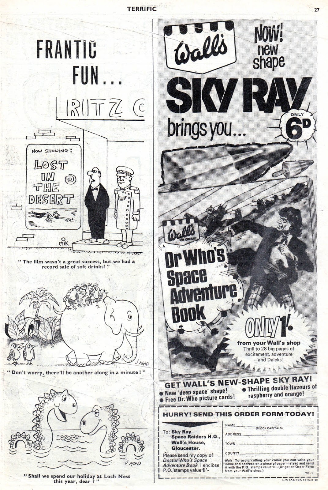 BLIMEY! The Blog of British Comics: Frantic Fun (TERRIFIC, 1967)