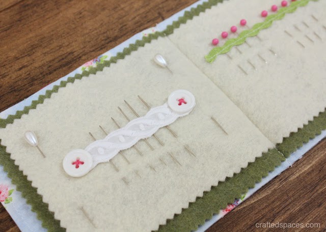 Crafted Spaces: Monogrammed Needle Book Tutorial
