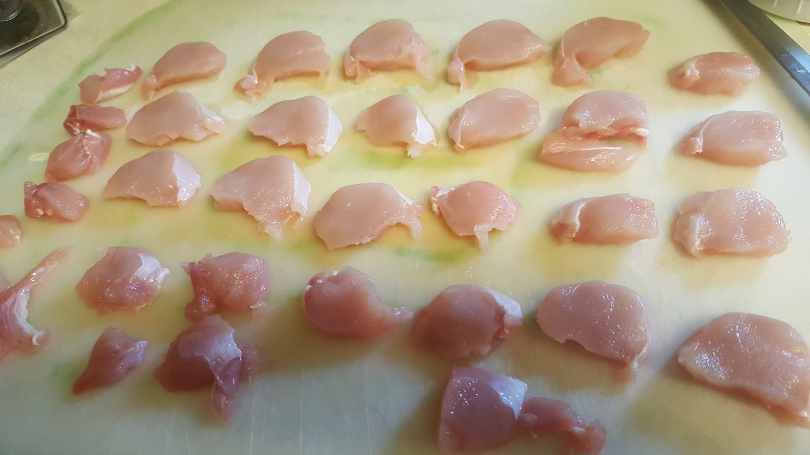 Mini Slice of Farm: Rabbit loin (backstrap) Nuggets